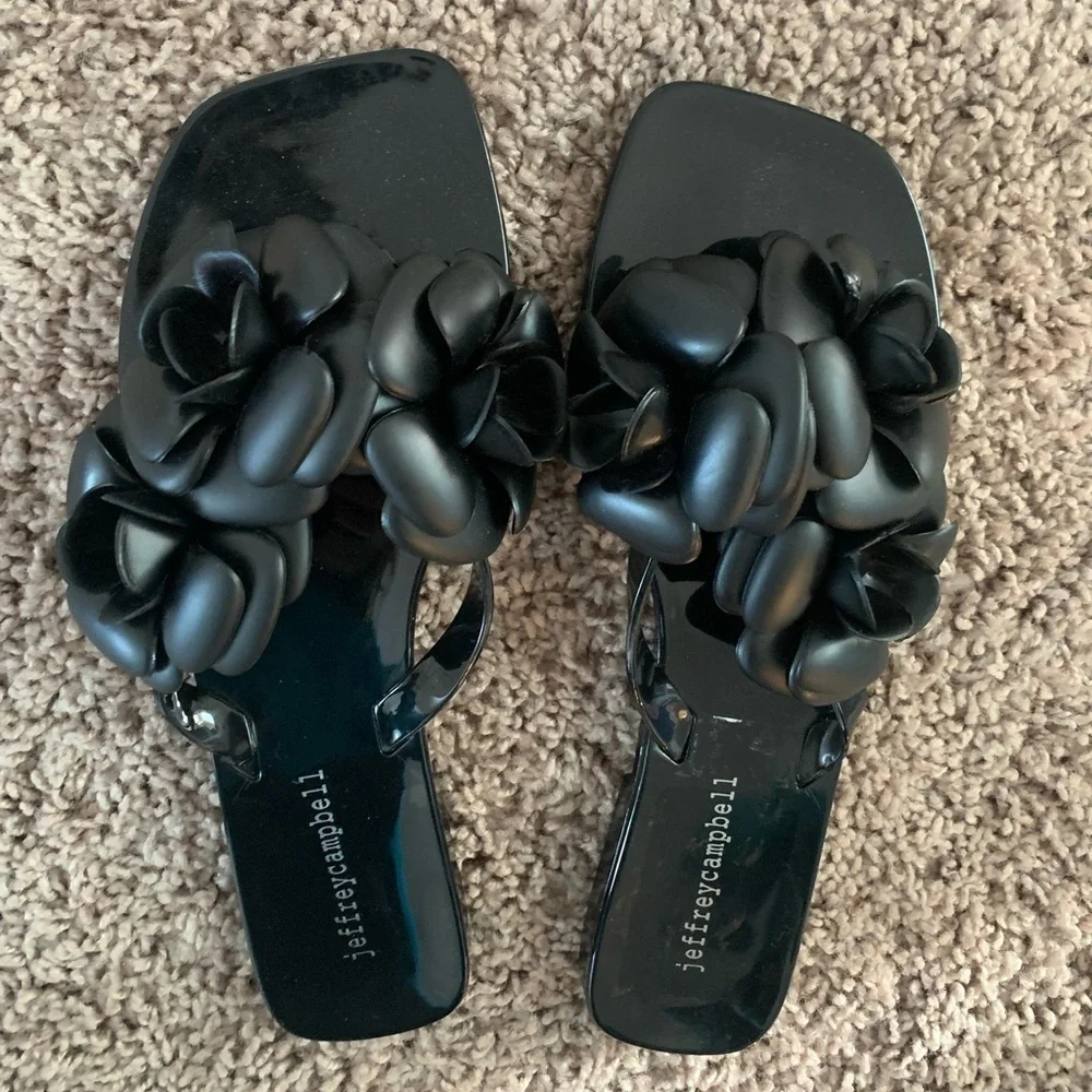 Jeffrey Campbell | Shoes | New Jeffrey Campbell Floralee Slide Sandals ...